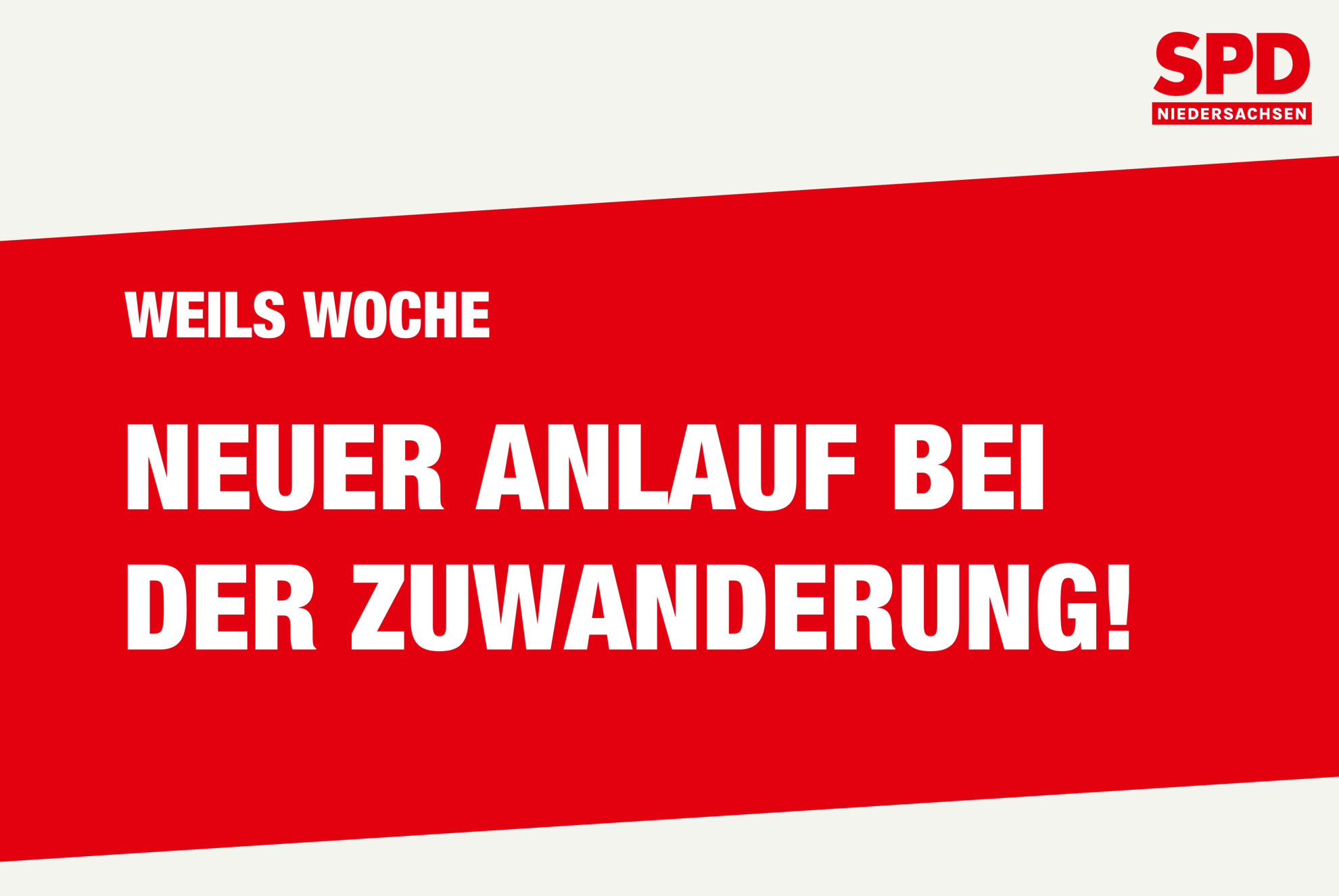 Neuer Anlauf bei der Zuwanderung! › SPD Niedersachsen Neuer Anlauf bei der Zuwanderung! › SPD Niedersachsen