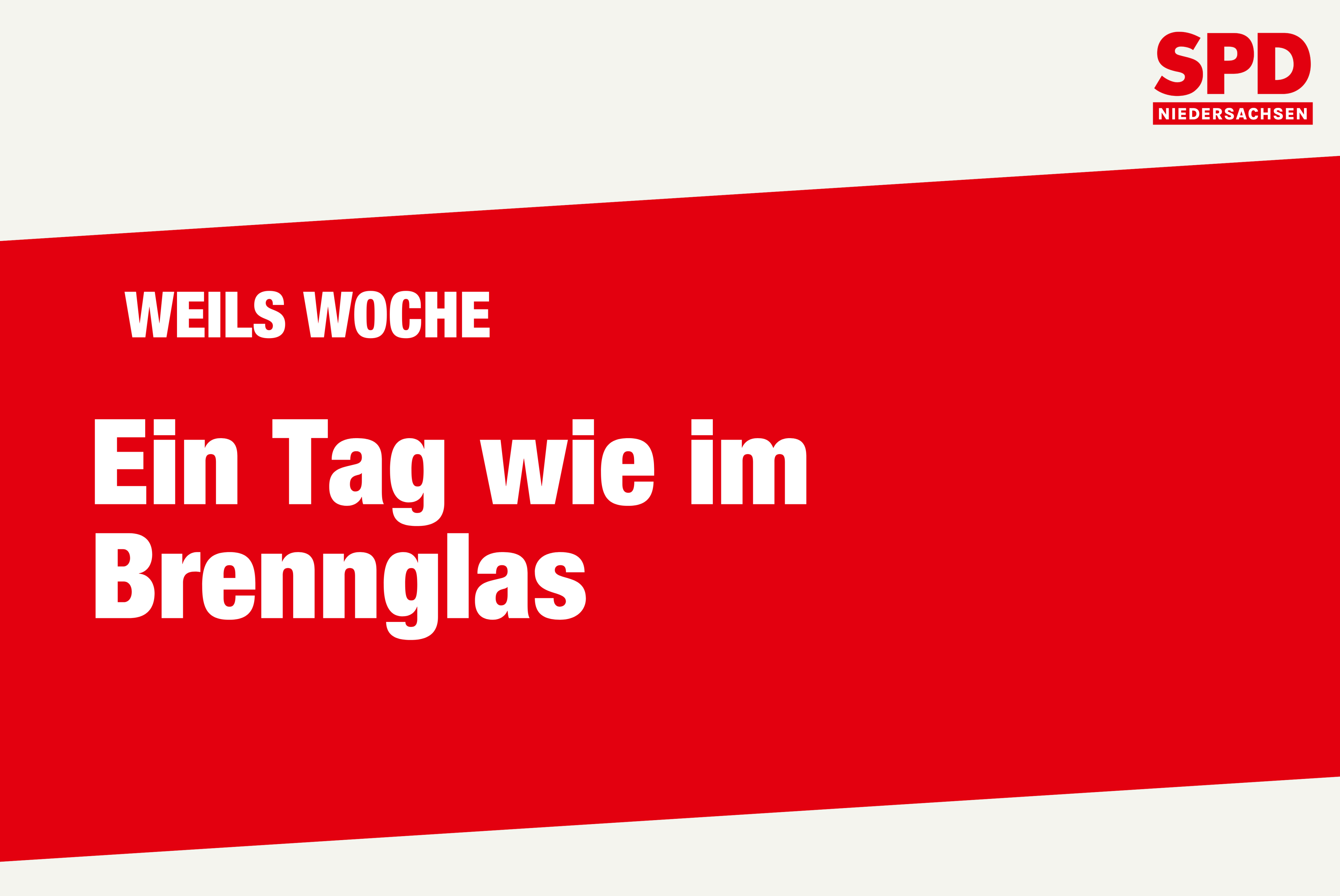 Ein Tag wie im Brennglas › Stephan Weil Ein Tag wie im Brennglas › Stephan Weil